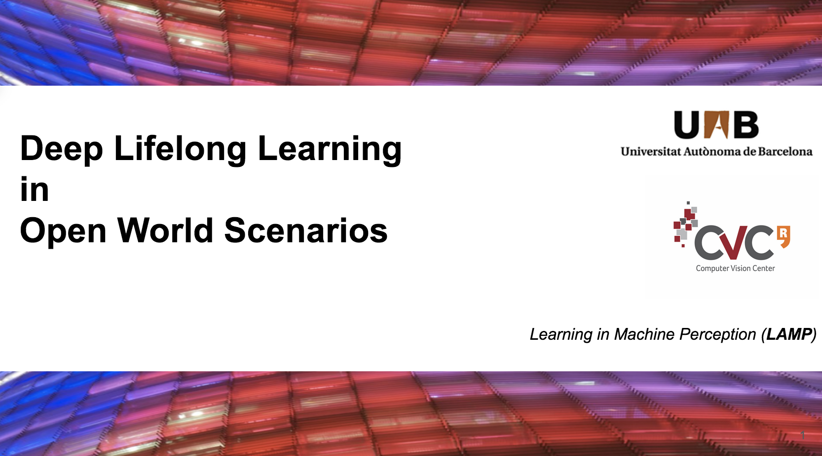 Deep Lifelong Learning in Open World Scenarios | Yaxing Research Group